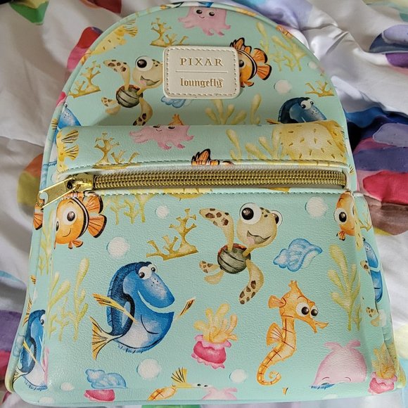 Loungefly | Bags | Loungefly Disney Pixar Finding Nemo Collage Mini ...